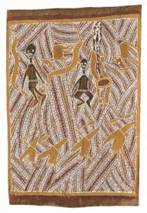 Mathaman Marika | Yirrkala bark Painting | sell Mathaman Marika
